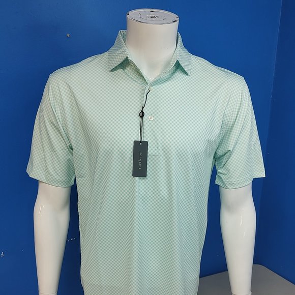 Turtleson | Shirts | Nwt Turtleson Diagonal Gingham Performance Polo ...